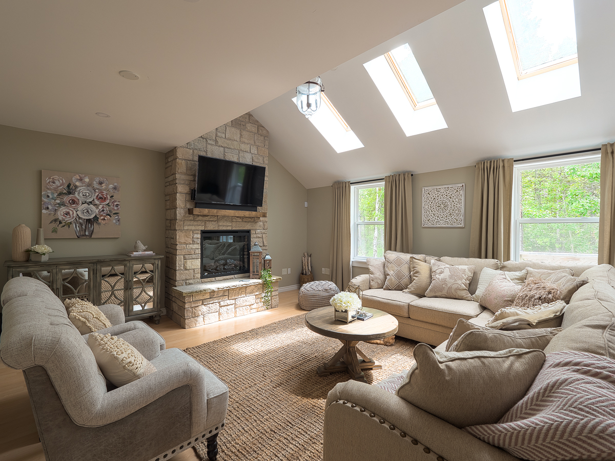 Updated Family Room - Staged for Upsell