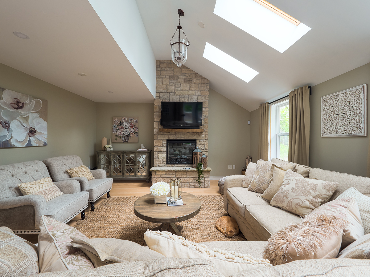 Updated Family Room - Staged for Upsell