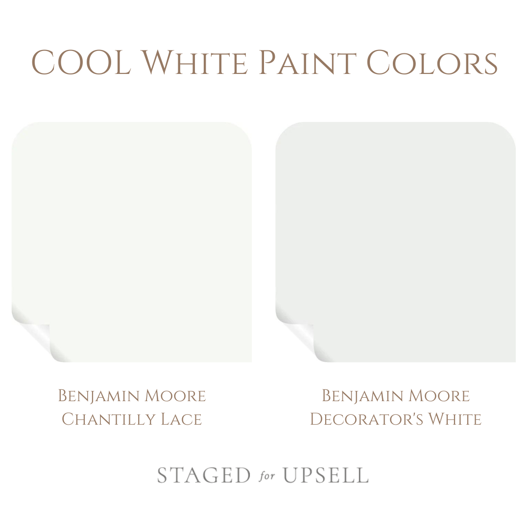 Choosing the perfect white paint color for your space. - Staged for Upsell